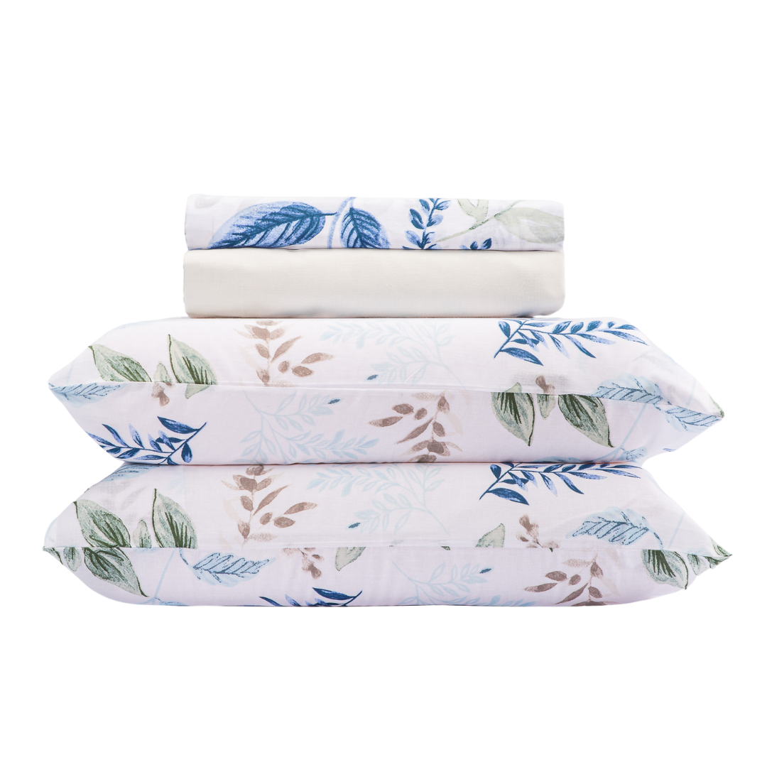 Jogo de Cama Bellagio Casal 4 peças Percal 100% Algodão Têxtil Arte