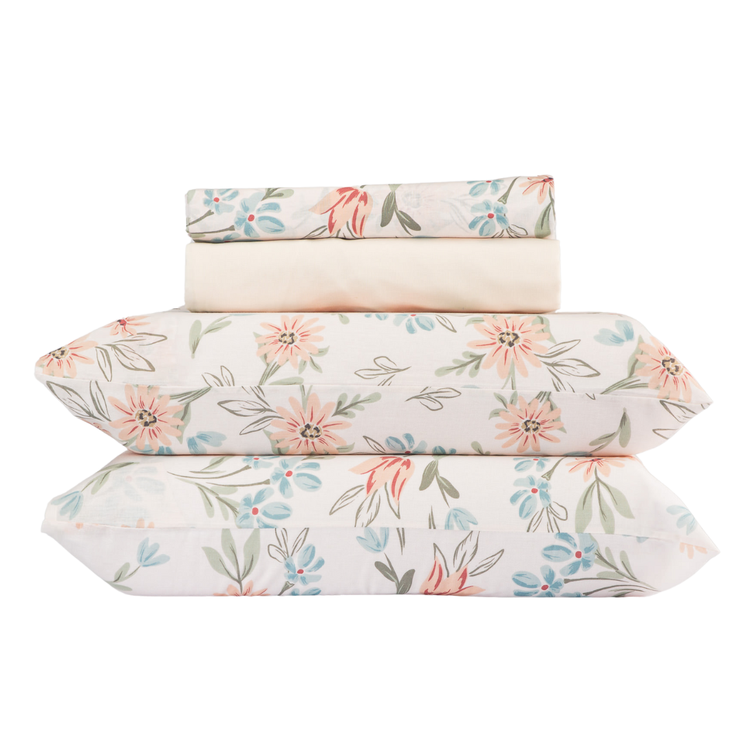 Jogo de Cama Bellagio Casal 4 peças Percal 100% Algodão Têxtil Arte